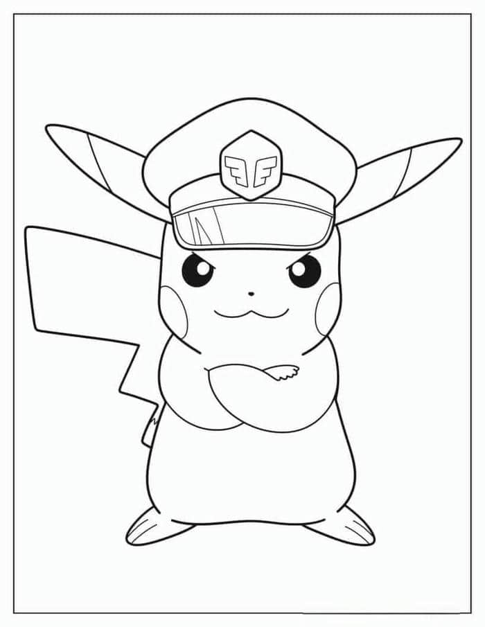 Tổng hợp 60+ tranh tô màu Pikachu cute, ngộ nghĩnh cho bé