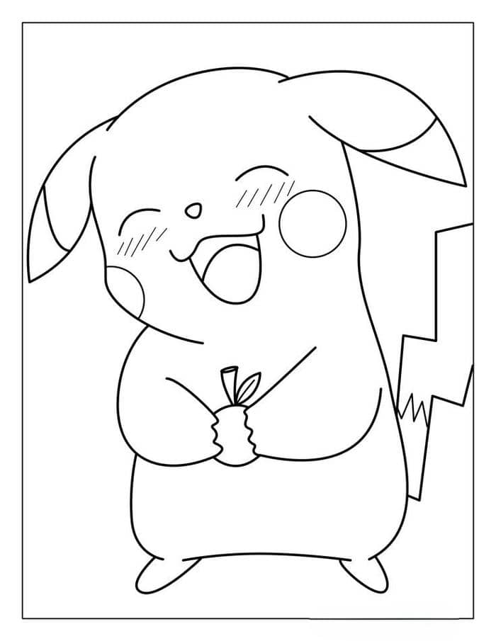 Tổng hợp 60+ tranh tô màu Pikachu cute, ngộ nghĩnh cho bé