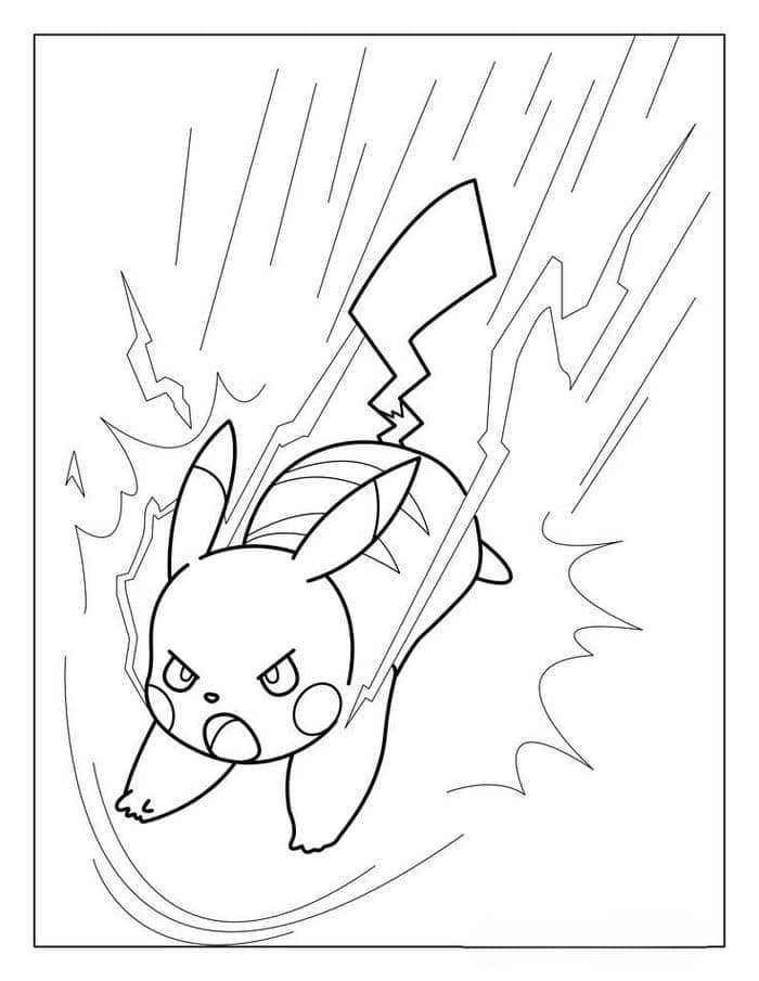 Tổng hợp 60+ tranh tô màu Pikachu cute, ngộ nghĩnh cho bé