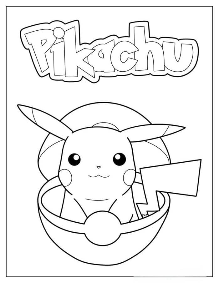 Tổng hợp 60+ tranh tô màu Pikachu cute, ngộ nghĩnh cho bé
